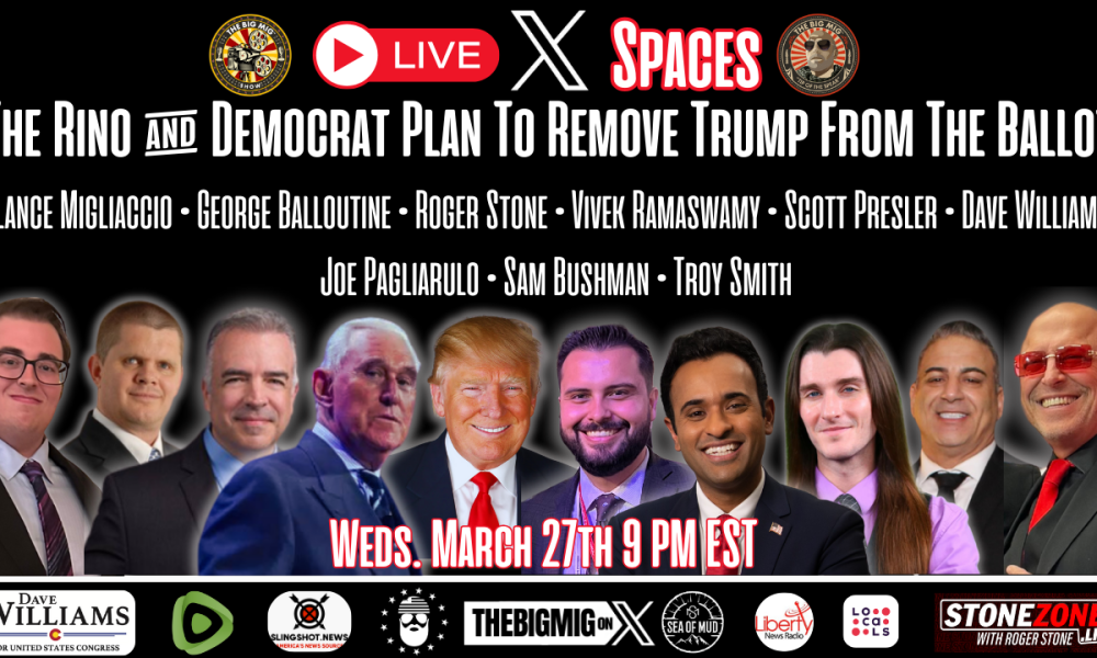 The Big Mig Announces X Spaces Event On Trump Ballot Ban Wednesday At ...