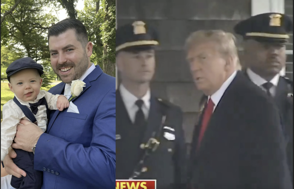 Trump Attends Wake Of Fallen NYPD Officer Jonathan Diller